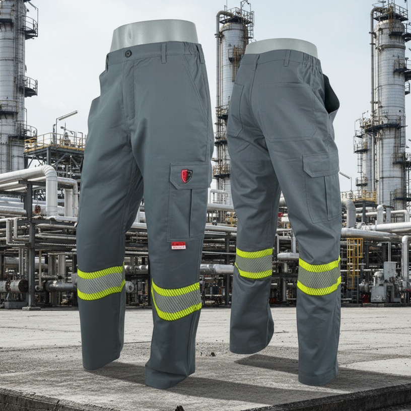 Atlas AR/FR Grey Cargo Pants W/ 4" Striping 4054GR – Refinery Work Wear ...